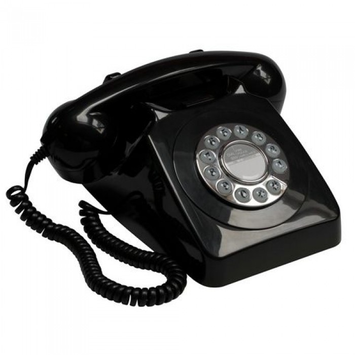 Gpo Sip746pushbla Telefoon Met Druktoetsen Klassiek Jaren 70 Ontwerp